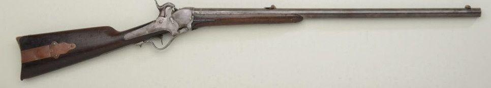 Sharps Model 1851 sporting rifle, .44 cal. percussion, 28" round barrel ...