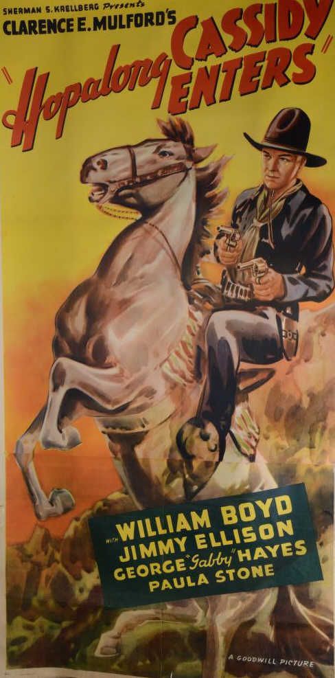 Original Hopalong Cassidy movie poster entitled "Hopalong Cassidy ...