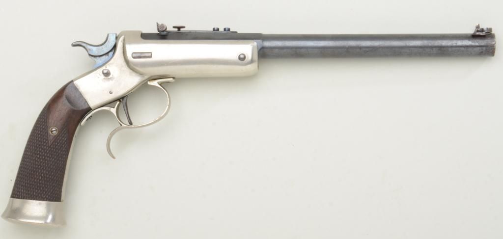 Stevens Lord #36 Single-shot target pistol, .25 rimfire caliber, blue ...