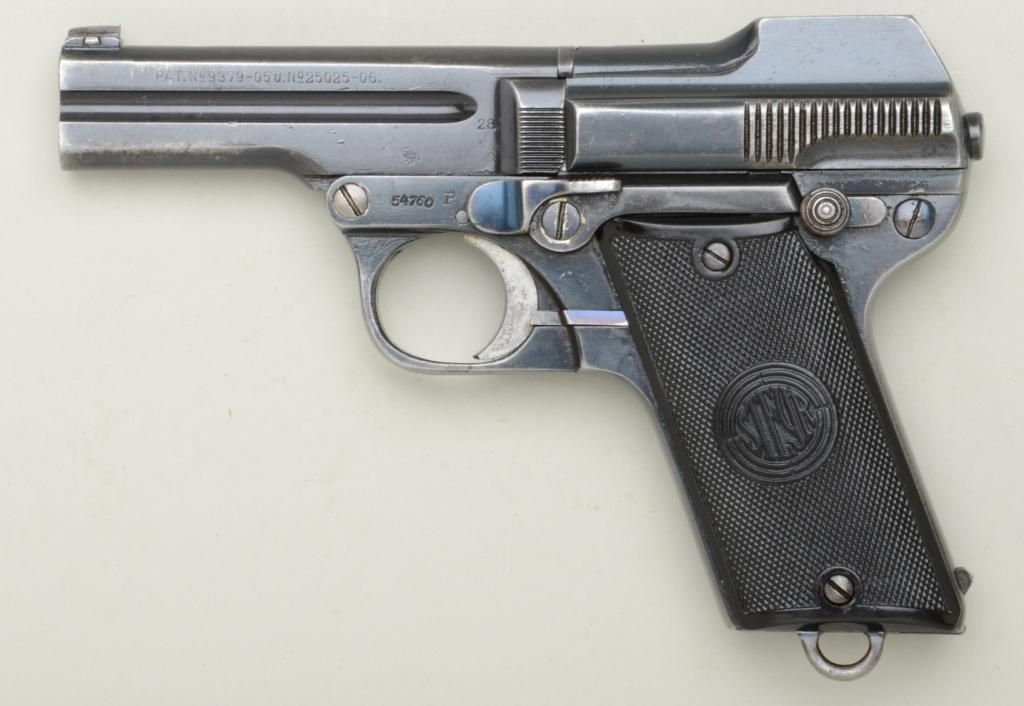 Steyr Pocket semi-auto pistol., .32 cal., 3-1/2” barrel, blue finish ...