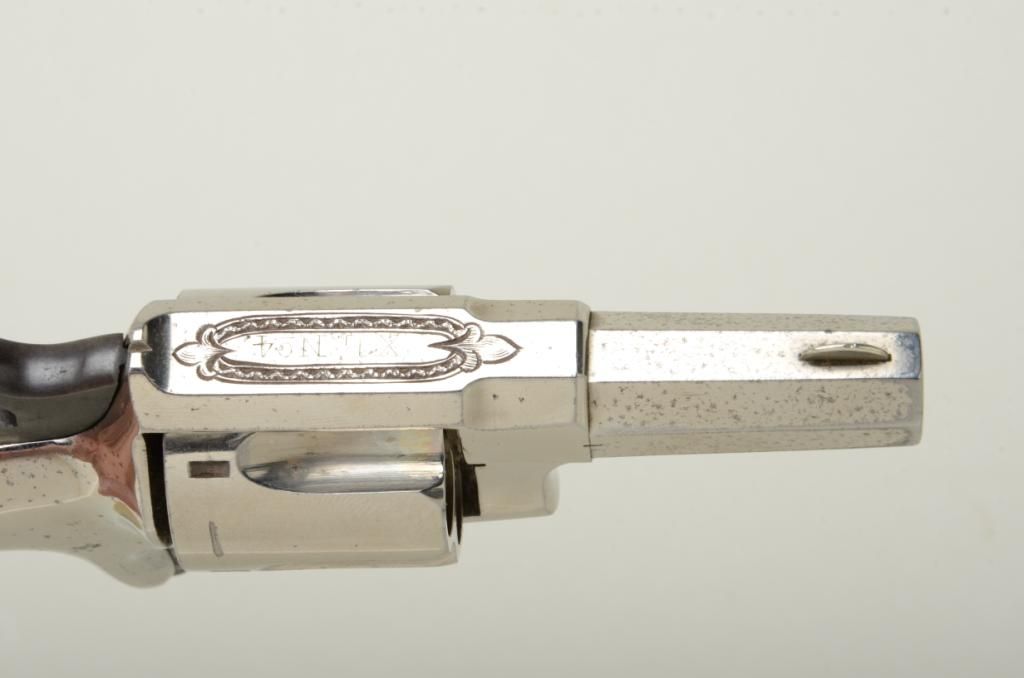 Hopkins & Allen XL No. 4 .38 cal. rimfire revolver, 2" octagon barrel ...