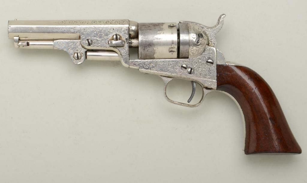 Period conversion of 1849 Colt pocket model revolver, Gustav Young ...