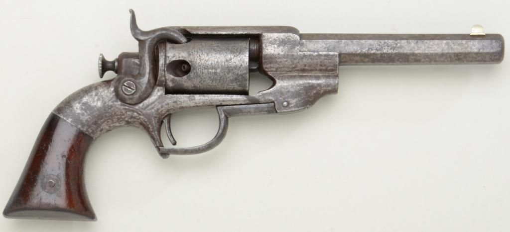 Allen & Wheelock sidehammer belt percussion revolver, .31 cal., 5 ...