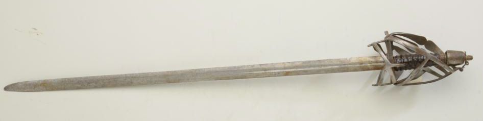Italian Schiavona basket hilt broadsword, circa 1660-1725, measuring 37 ...