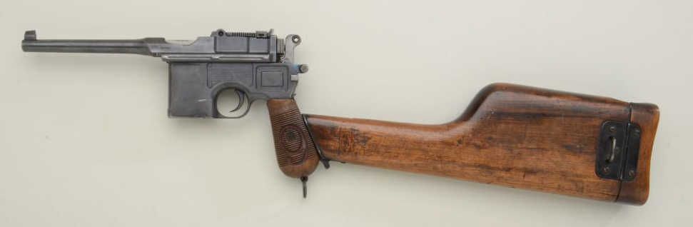 Mauser Broomhandle "Big Red 9" 9mm semi-automatic pistol, with original ...