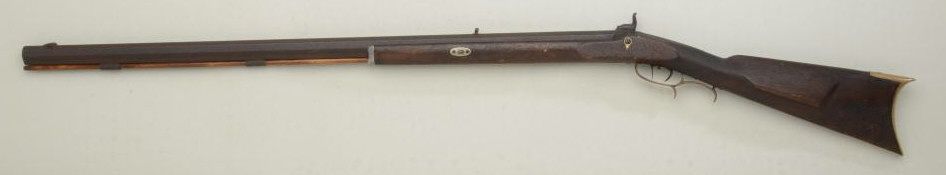 Original S. Hawken St. Louis marked 1/2 stock percussion Plains Rifle ...