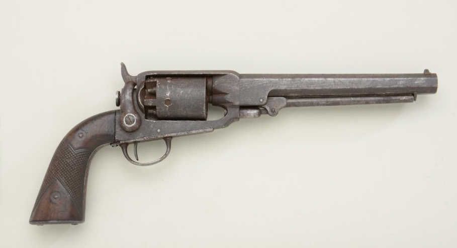 Civil War era Joslyn Army percussion revolver, .44 cal., 8” octagon ...