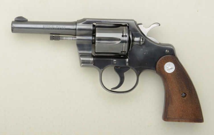 Colt Official Police DA revolver, .22LR cal., 4” round barrel, blue ...
