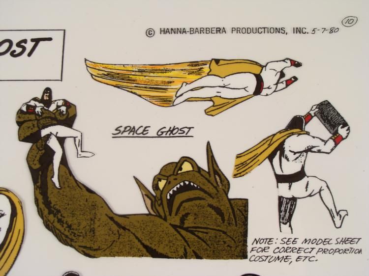Space Ghost & Villain Original Model Cel Animation Art