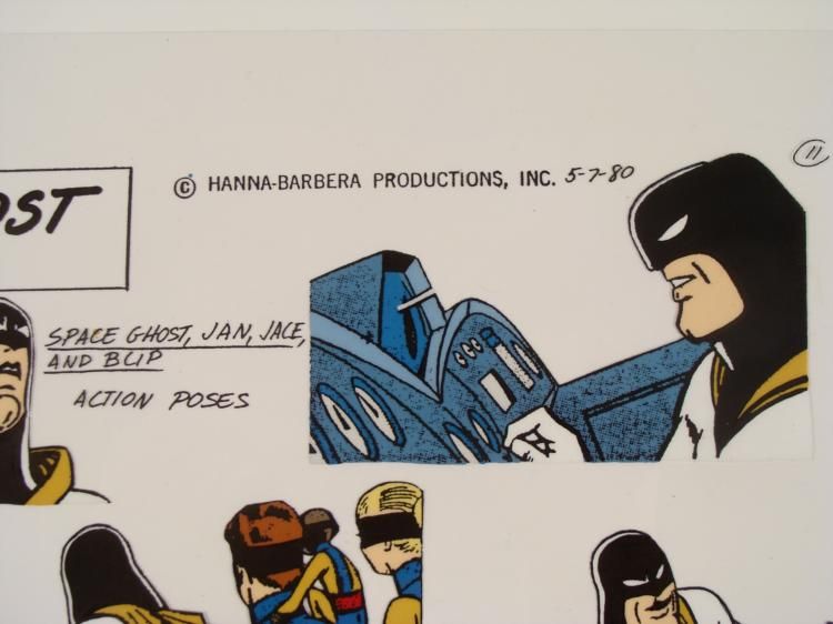 Space Ghost Jan Jace Blip Orig Model Cel Animation 1980