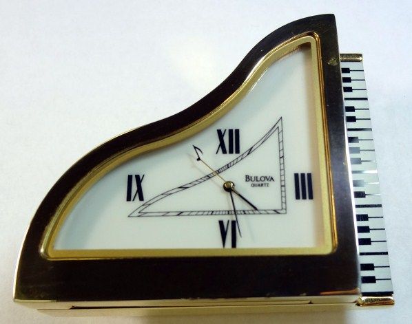 Bulova Miniature Clock Grand Piano Mint, B0572