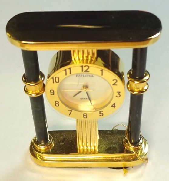 Bulova Miniature Clock Authentikos Mint, B0583