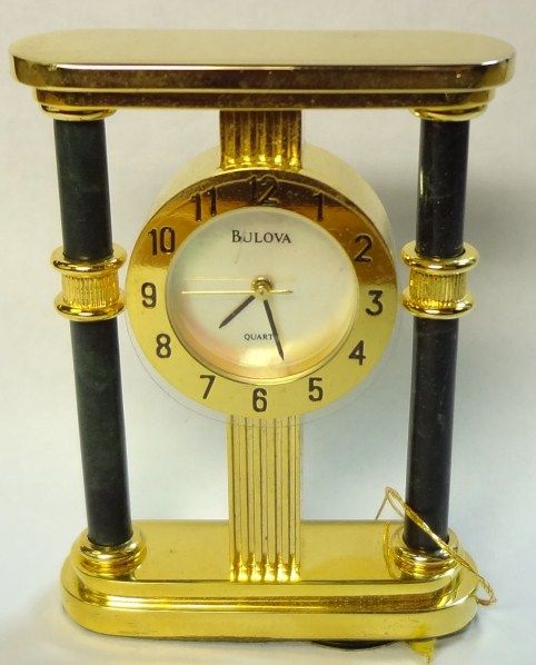 Bulova Miniature Clock Authentikos Mint, B0583