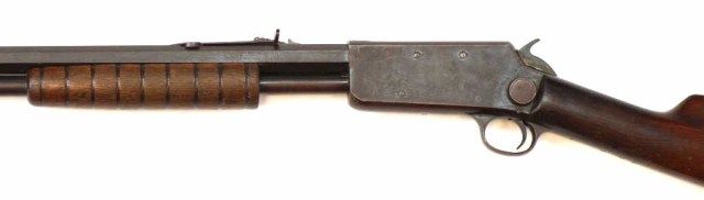 Marlin Model 27S .25 RF NVSN pump action rifle 24" octagon barrel, full ...