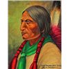 Original painting "Chief Broken Arm Sioux" by Louis Shipshee 1896-1975 ...
