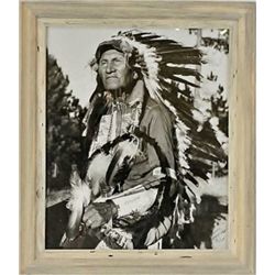 Large Bill Groethe "B. 1923 photo of High Eagle dated and signed in ...
