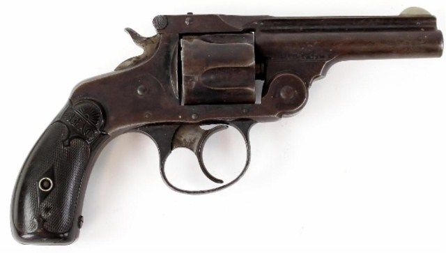 Marlin Model 1887 .38 cal. SN 6185 double action top break revolver, 3 ...