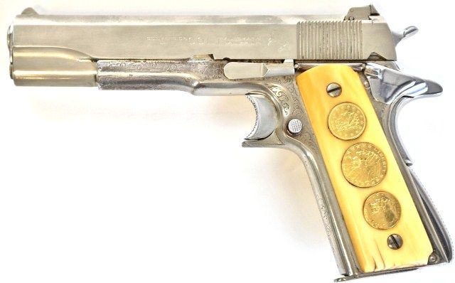 Factory Engraved Colt 1911 .45 cal. SN C176166 National Match semi ...