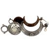 Large crescent moon pattern engraved bit unmarked attributed to El Gato ...