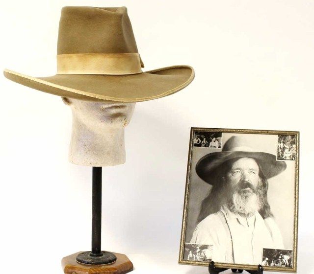 "Potato Creek Johnny's" felt cowboy hat and period B&W photo. Potato ...
