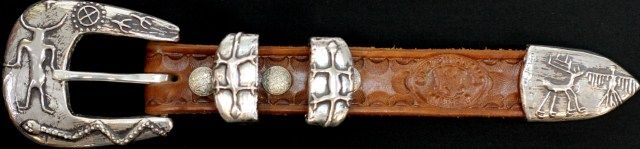 Sterling silver ranger buckle set by noted silversmith Matt ...