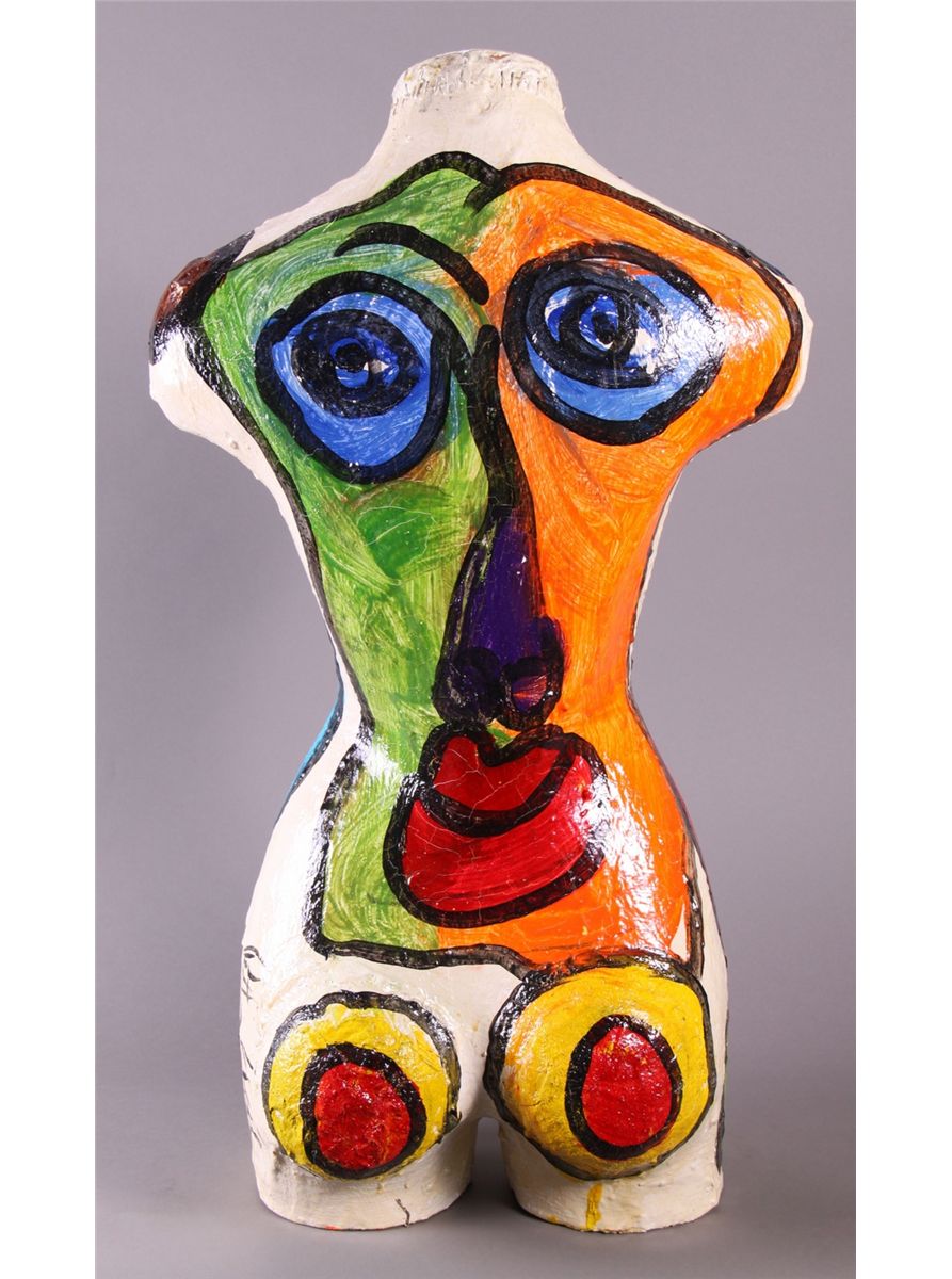 Peter Robert Keil (1942) Painted Torso sculpture. etc.