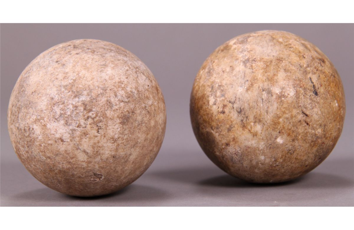 Native American Indian Game Balls (Pair) One of th etc.
