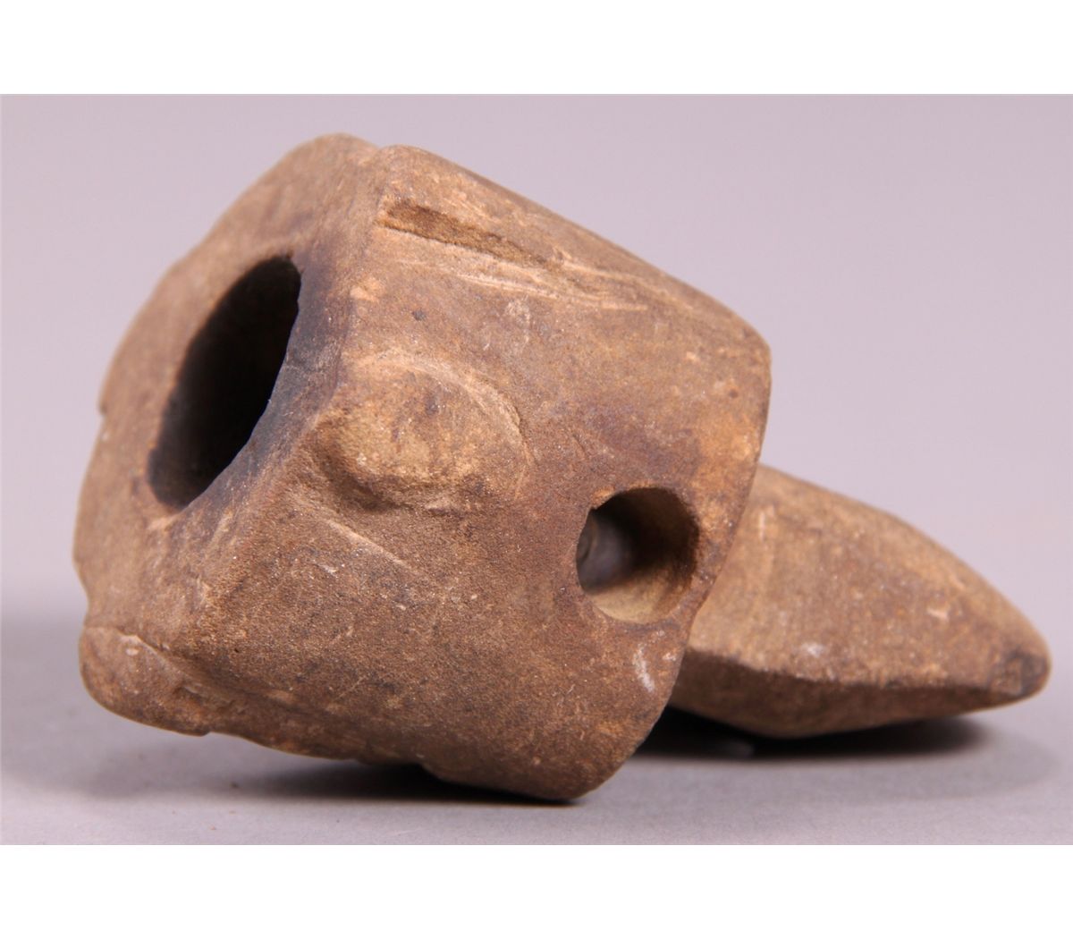 Micmac pipe Mississippian/protohistoric period, etc.