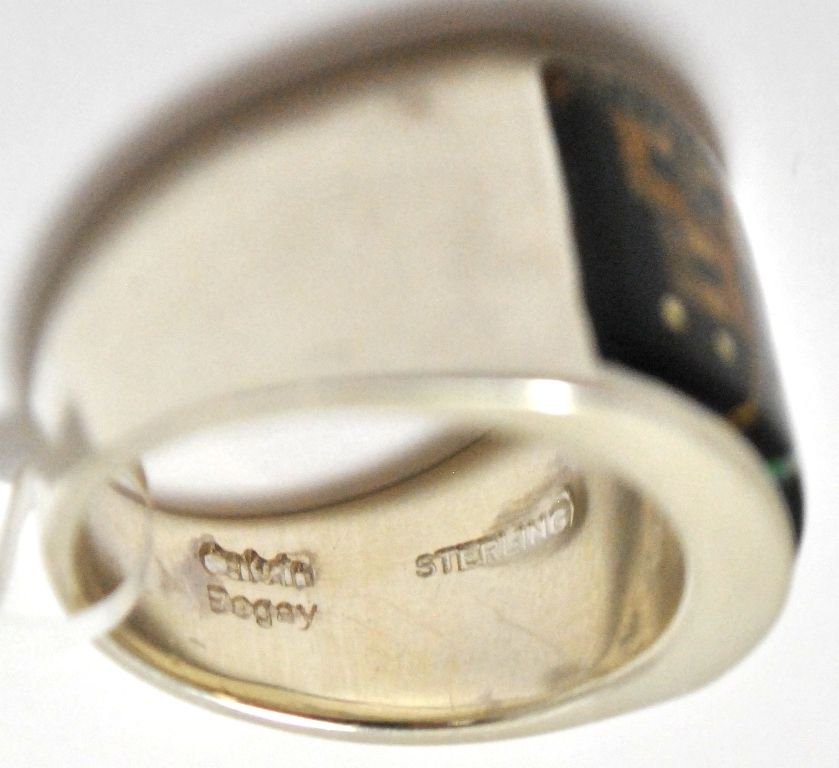 Navajo Multi-Stone Night Sky Pueblo Inlay Sterling Silver Men's Ring ...