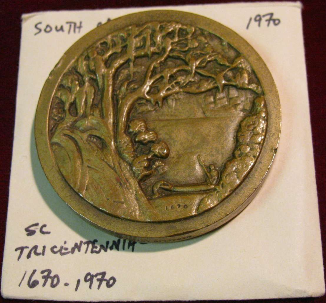 1651. 1970 South Carolina Tricentennial Bronze Medal.