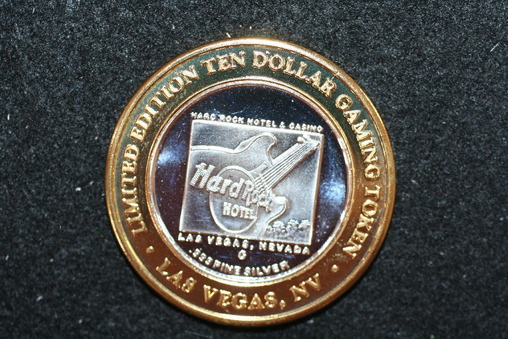 Hard Rock Hotel & Casino Limited Edition Two-Tone $10 Gaming Token ...