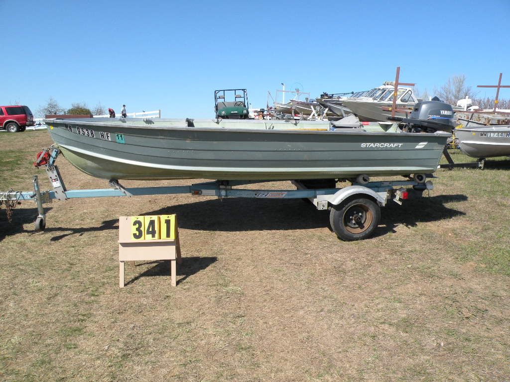 1976 Starcraft Seafarer w/15 hp Yamaha 4-stroke motor & 1976 EZ Loader ...