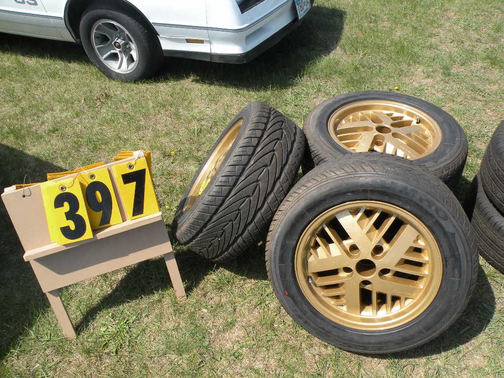 qty of 4 Trans-Am wheel & tires 245/50R16