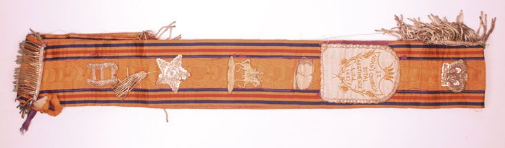 19th Century: Collection of Orange Order sashes and badges