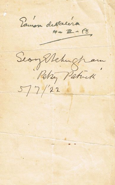 1918-22: Eamon de Valera and Sean Etchingham, Enniscorthy Irish ...