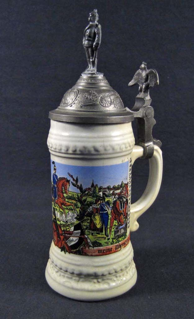 IMPERIAL GERMAN MINIATURE REGIMENTAL STEIN