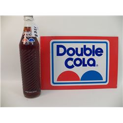 Double Cola Sign W/Double Cola Bottle -- sign measures 12" x 8 1/2"