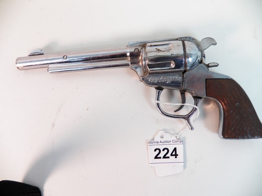 Vintage Roy Rogers Cap Gun 10" long -- good working condition