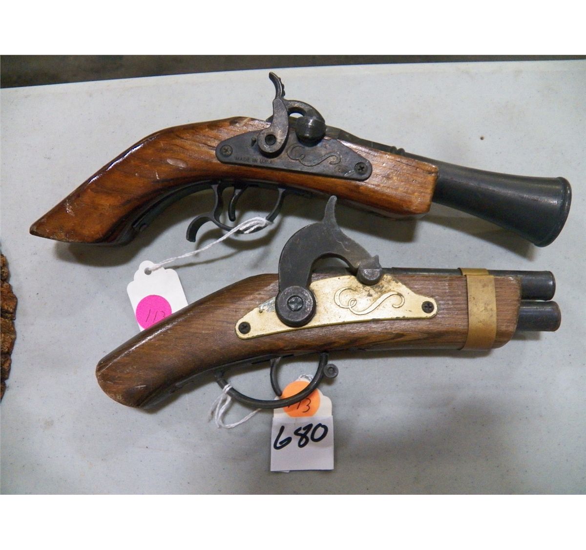 pair of Vintage Pirate Toy Guns