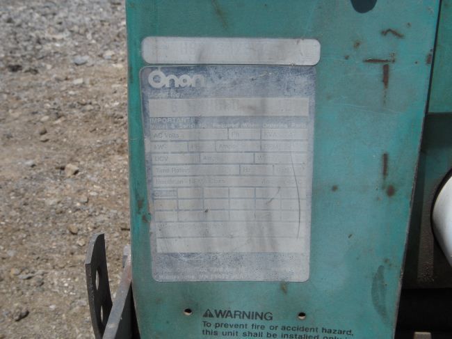 Onan 6.5 6,500w RV Generator