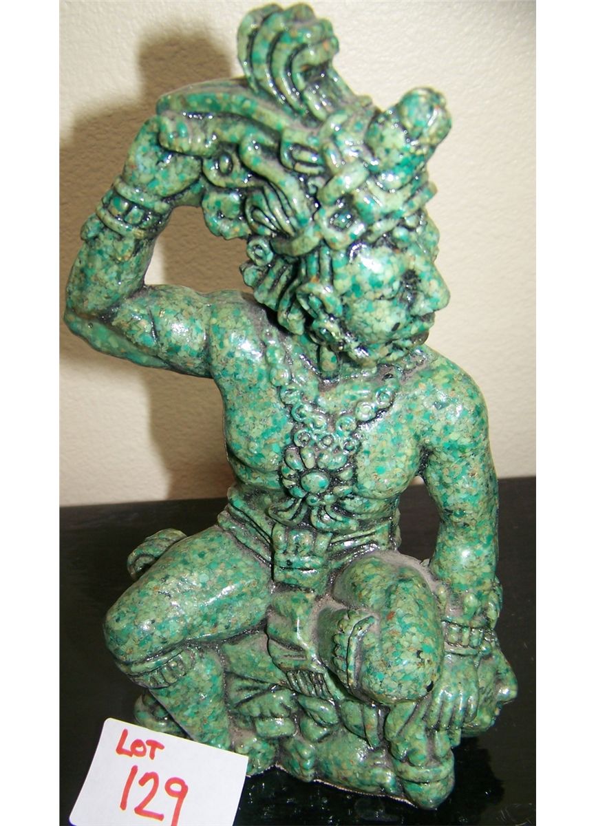 Vintage Inca Warrior Statue.