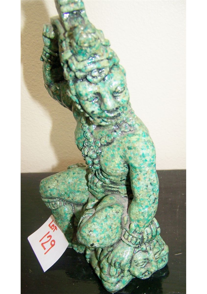 Vintage Inca Warrior Statue.