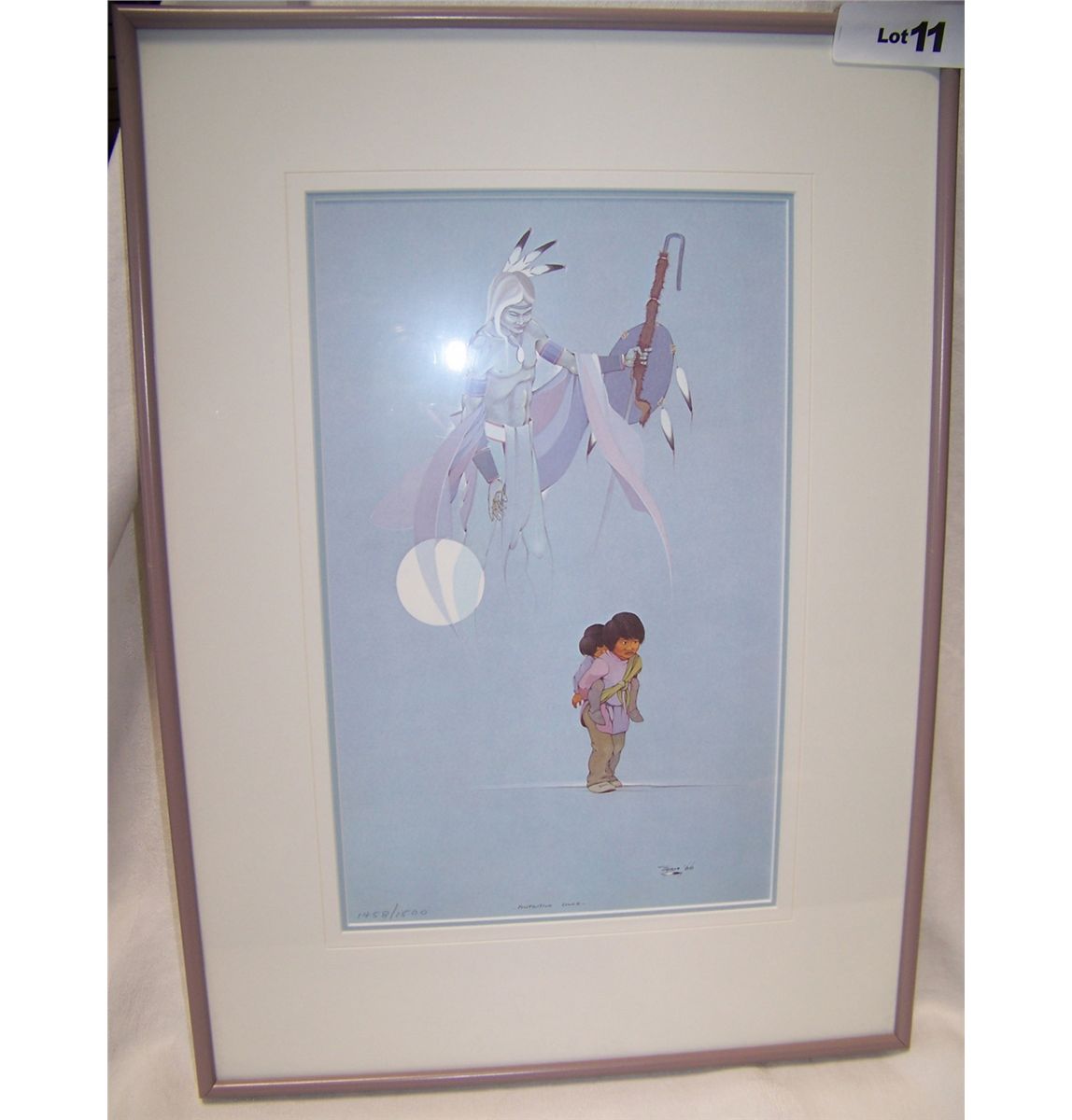 JOHNNY TIGER FRAMED LITHOGRAPH 1458/1500