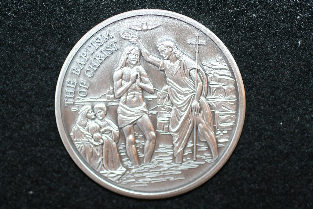 The Baptism of Christ Silver Round; .999 Silver 20 Grams