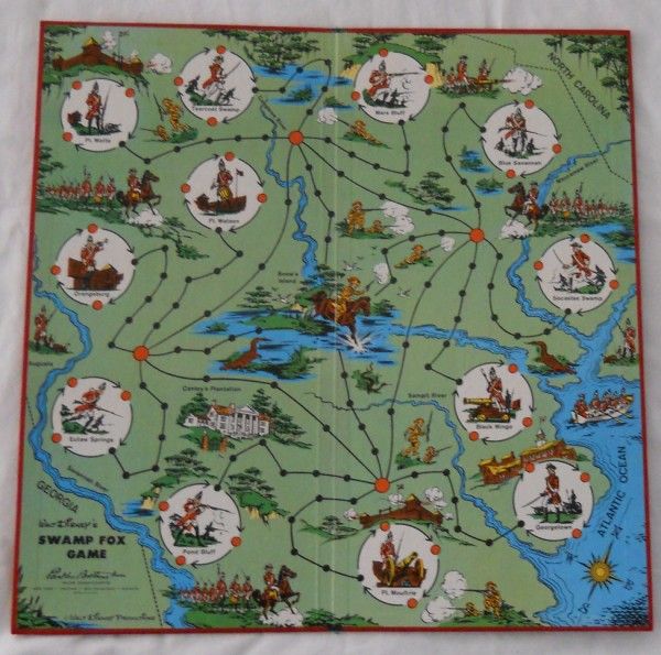Walt Disney's Swamp Fox board game by Parker Brothers