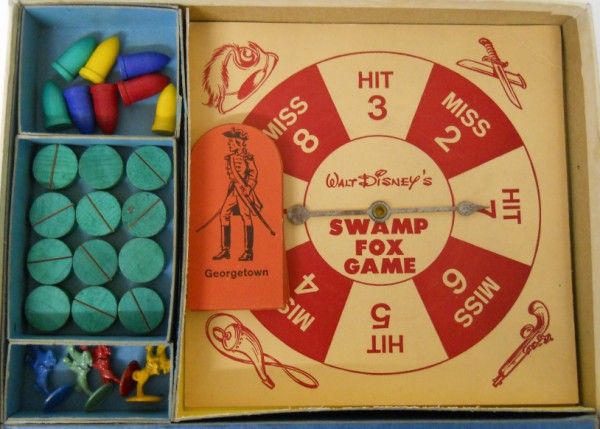 Walt Disney's Swamp Fox board game by Parker Brothers