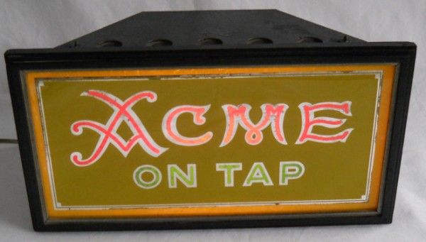 1940's Acme Beer R.O.G. Light Up box sign