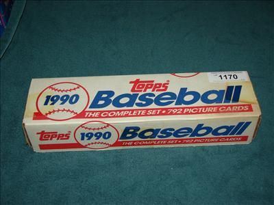 Unopened 1990 Topps Baseball Card Collector Set