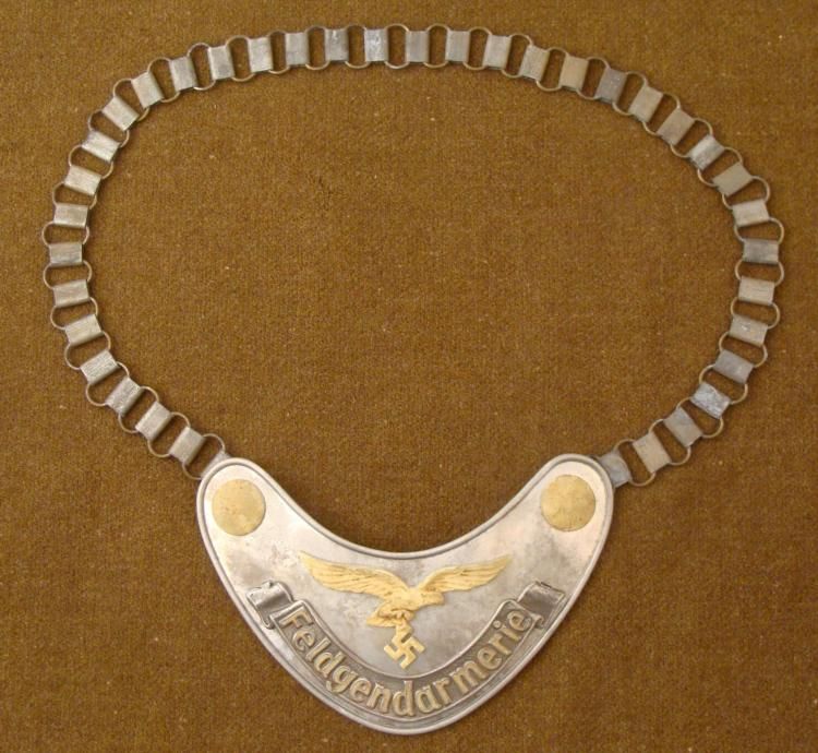 Feldgendarmerie Luftwaffe Chest Gorget UV 1935