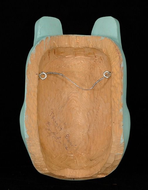 Tlingit Bear Mask - Signed Illegibly 12" H. 8" W. Fine Condition